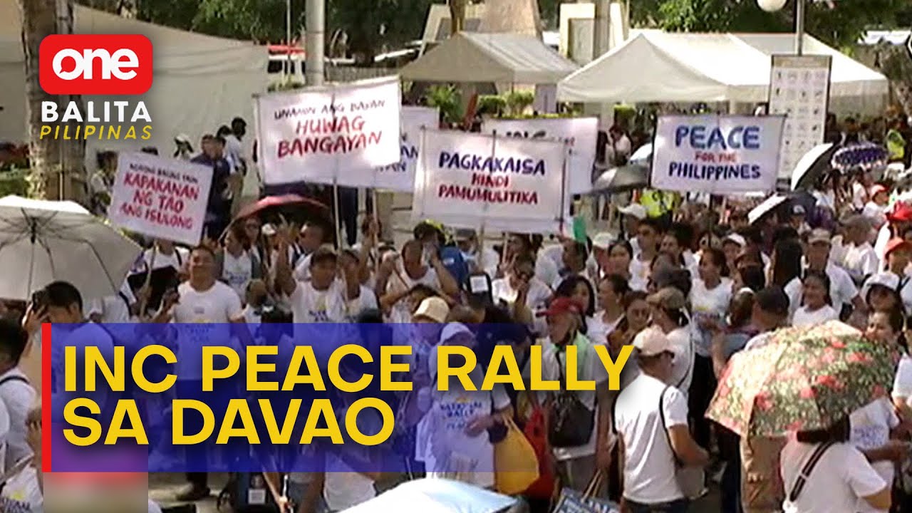 INC peace rally, maagang nagsimula sa Davao City | One Balita Pilipinas ...