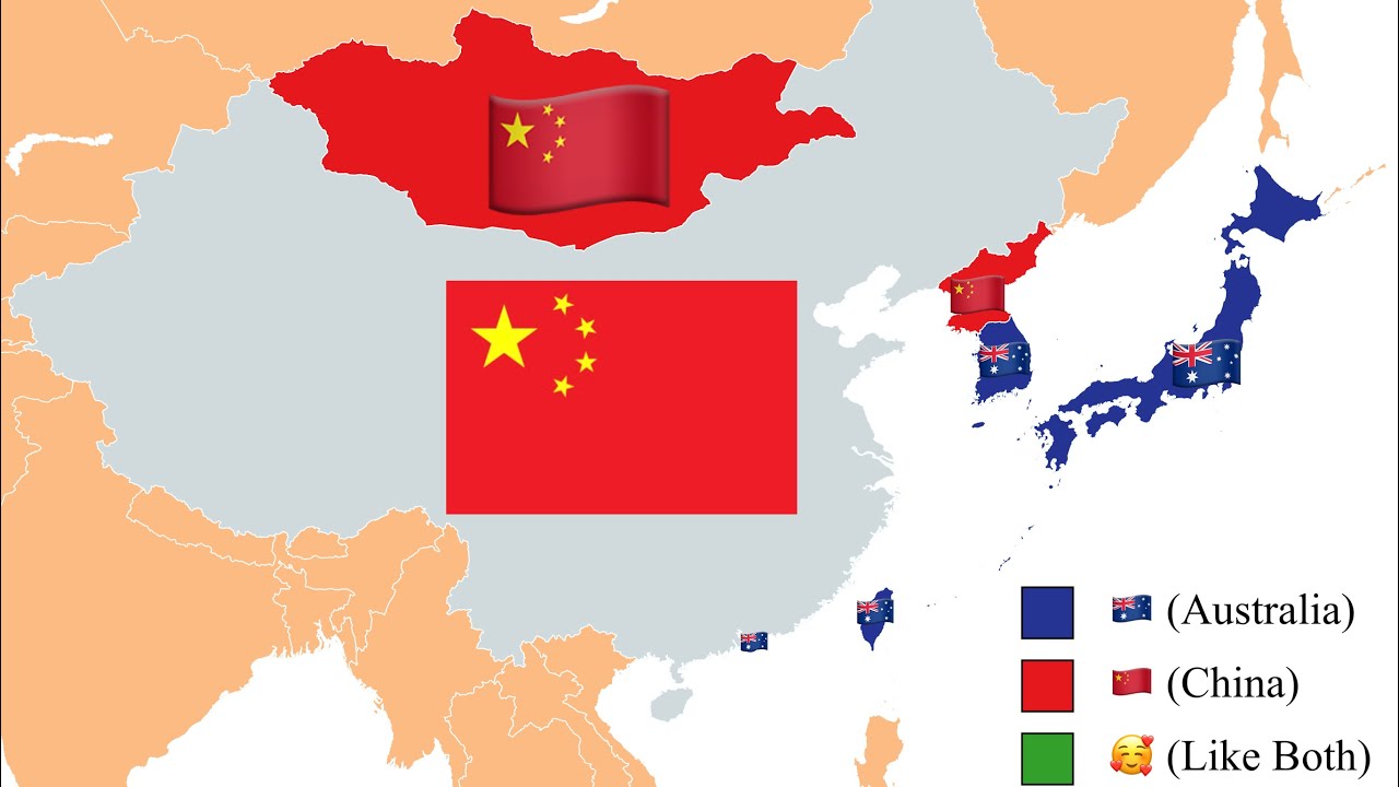 Australia 🇦🇺 VS China 🇨🇳. The Most Liked ️ in the World 🗺 in 2022 ...