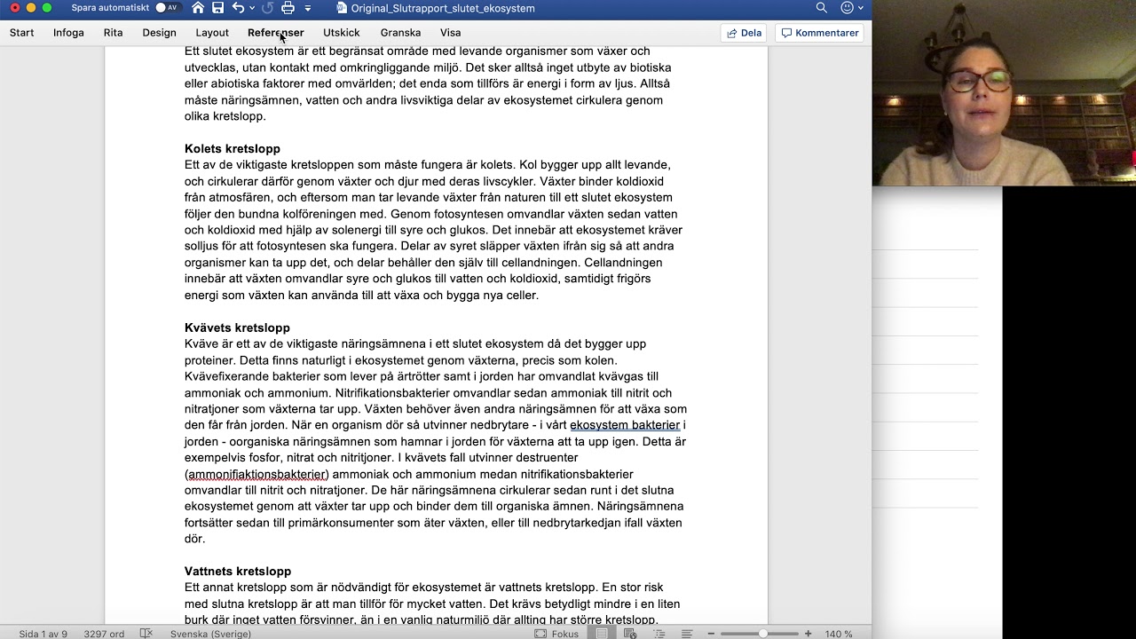 Hur skriver man referenser och källor i sin rapport mha Word och ...