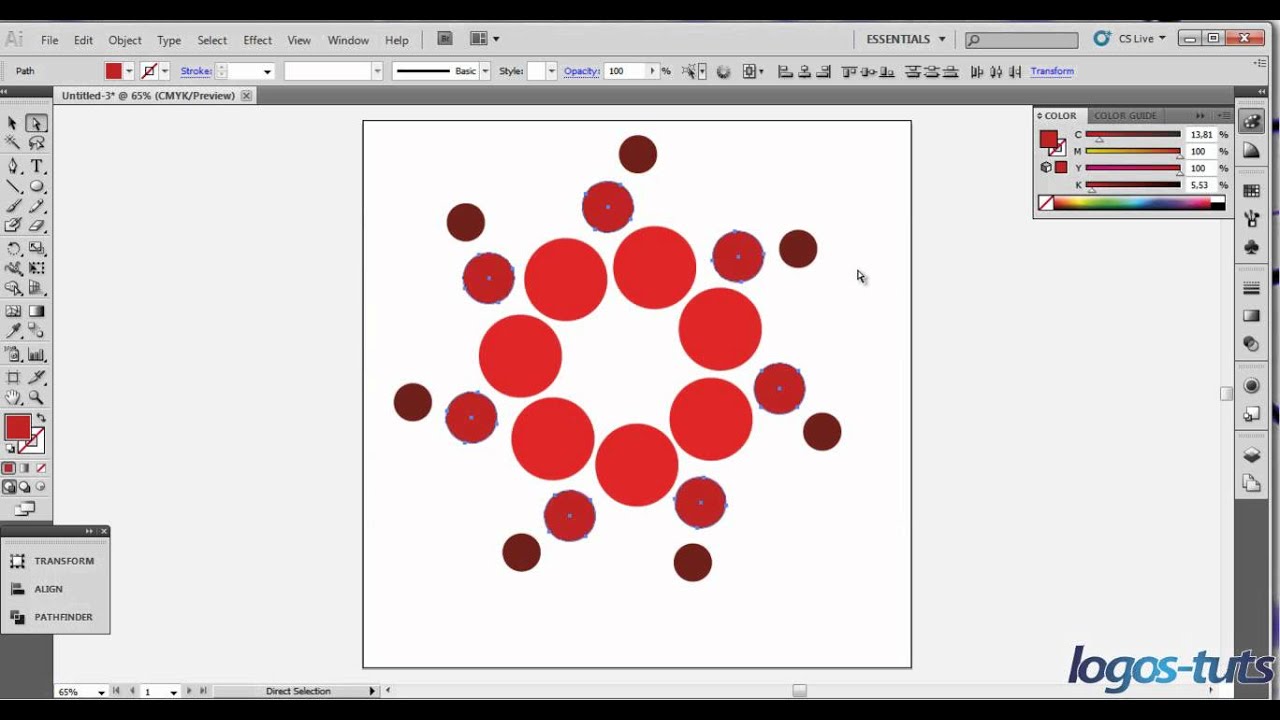 beautiful logo tutorial (illustrator cs5) -HD- - YouTube