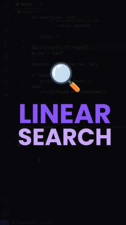 Linear Search in Python: The Slowest Algorithm Explained #python #programming #coding # ...