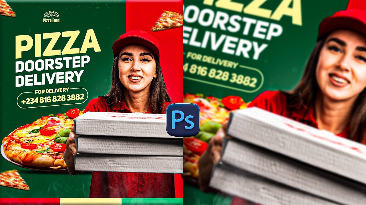 How To Design Food Delivery Advertising Poster/Flyer | Photoshop ...