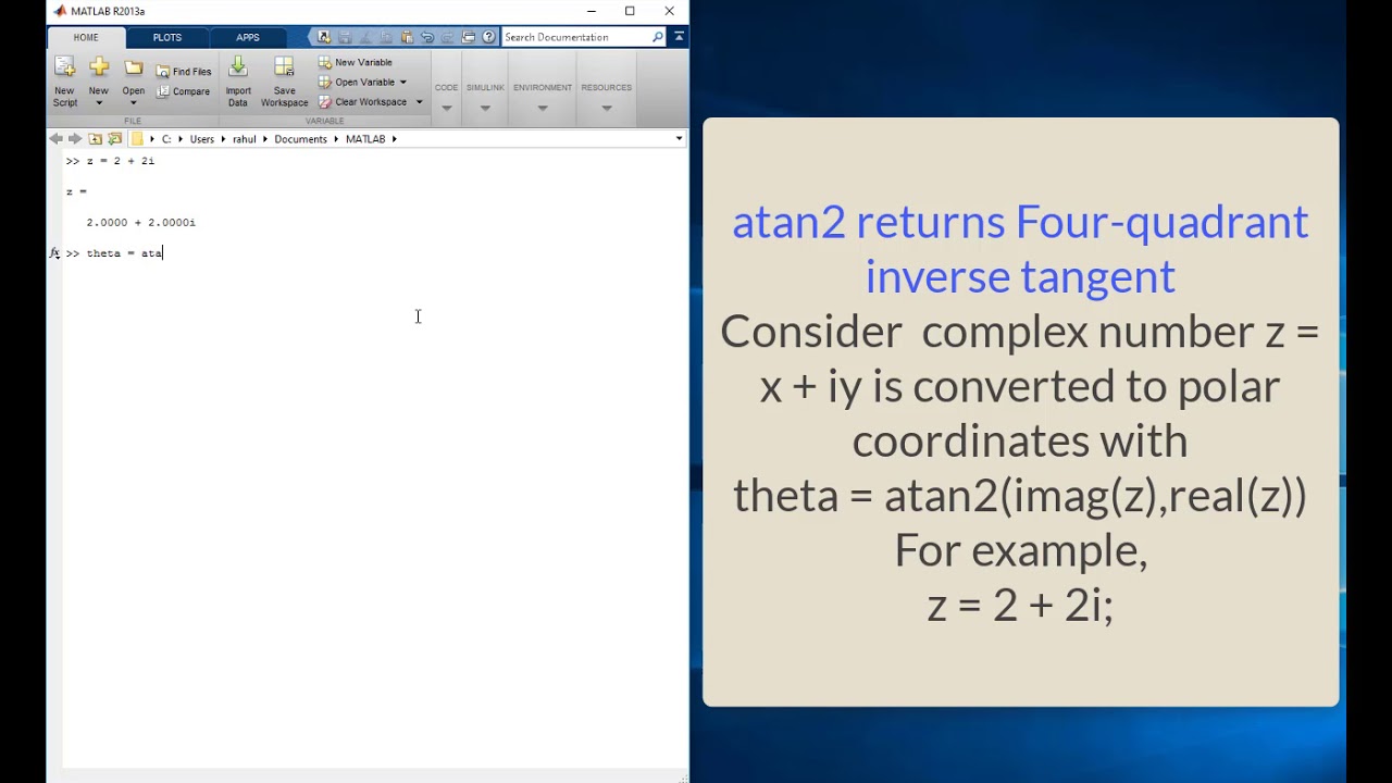 What Is Atan2 MATLAB Function YouTube