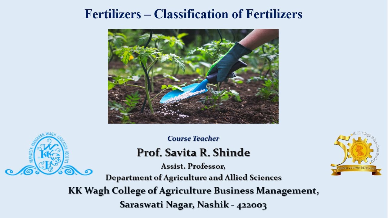 Fertilizers – Classification of Fertilizers - YouTube