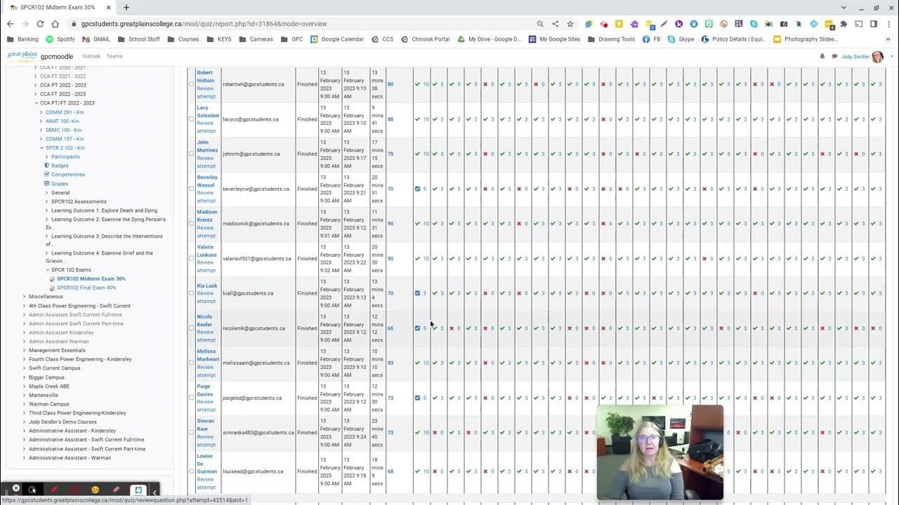 Analyzing Quiz Results in Moodle - YouTube