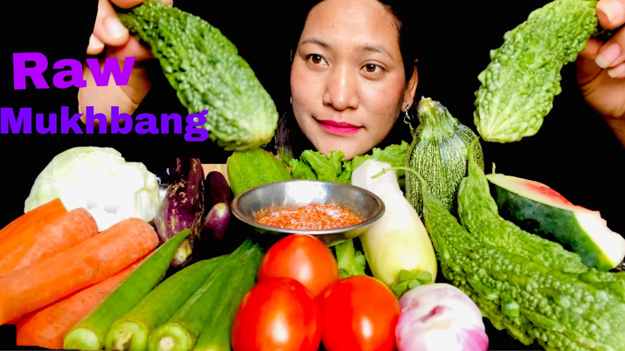 Raw vegetabel mukbang, Random raw vegetables, Raw veggies | Pure veg ...