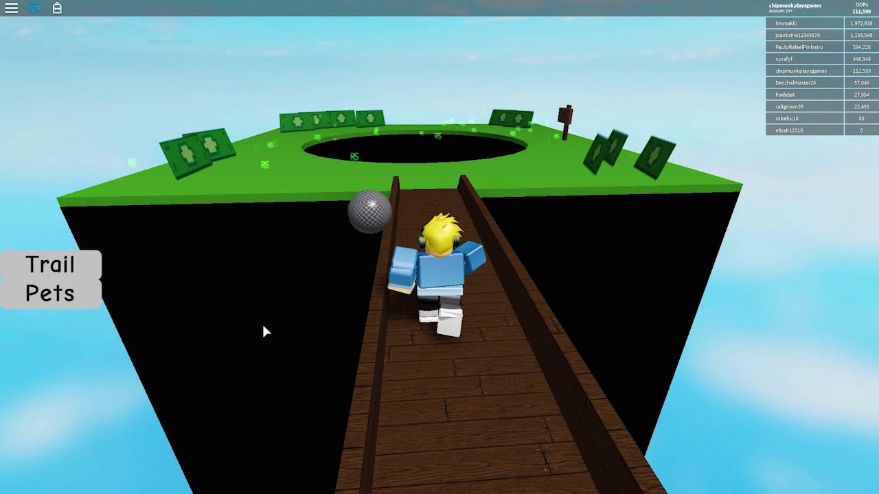 CHIPMUNK JUMPING INTO A BOTTOMLESS PIT IN ROBLOX (Bottomless Pit Simulator Roblox) - YouTube