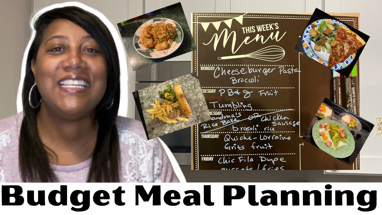 *BUDGET* Weekly Meal Planning on a Budget // Single Mom of 2, Single ...