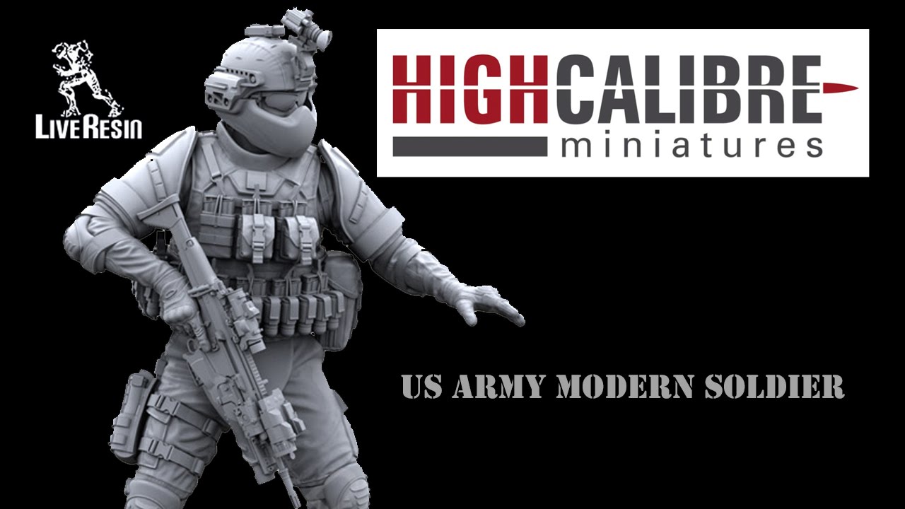 Open Box - Live Resin US ARMY Modern Soldier LRM-35001 by Lester ...