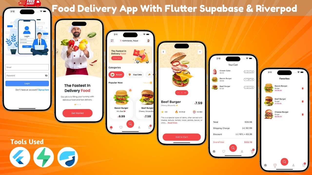 Food Delivery App Flutter | Supabase | Riverpod - YouTube