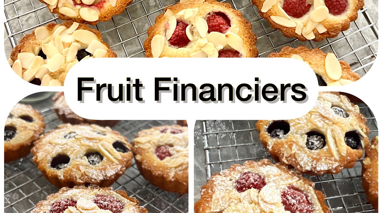 Fruit financiers🫐 They will disappear in 1 Minute 🥰 Quick and easy ...