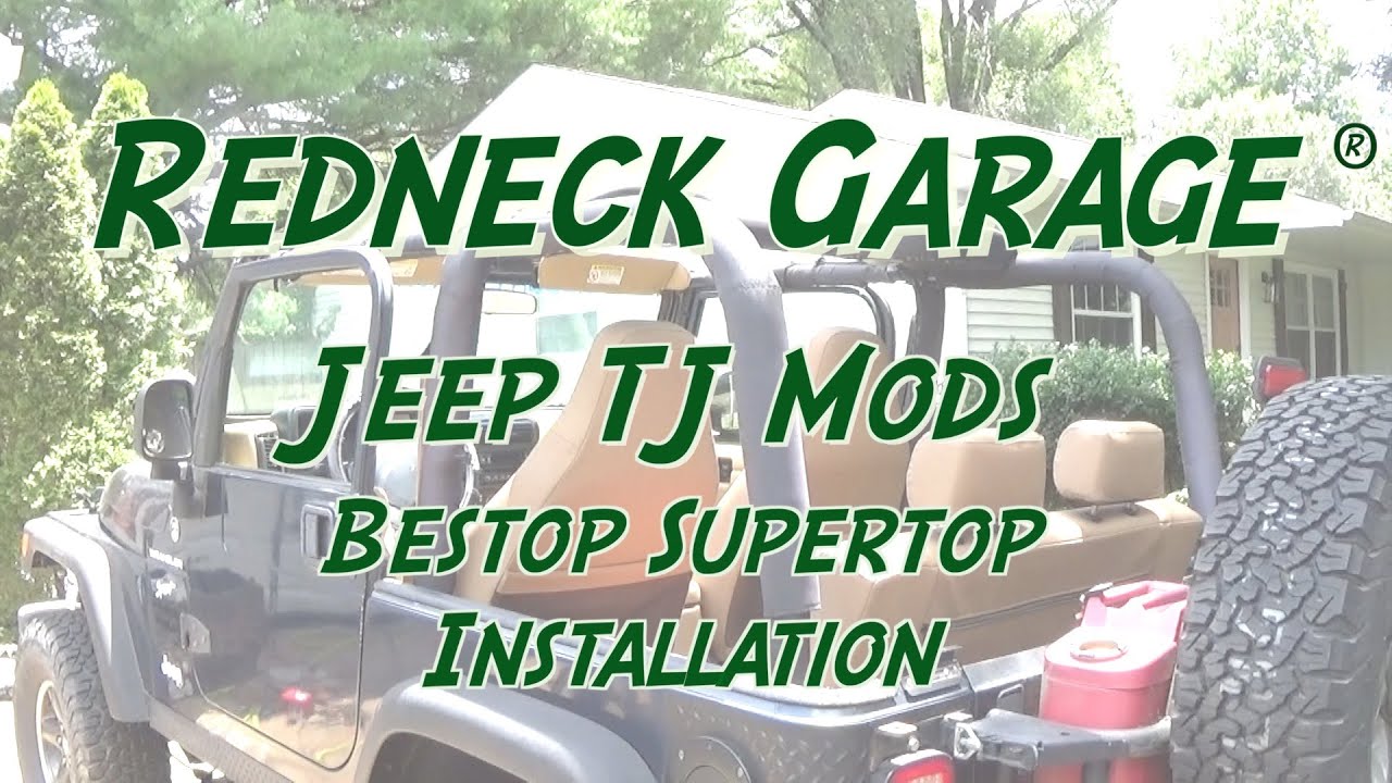 Jeep Wrangler TJ - Installing Bestop Supertop Soft Top - YouTube