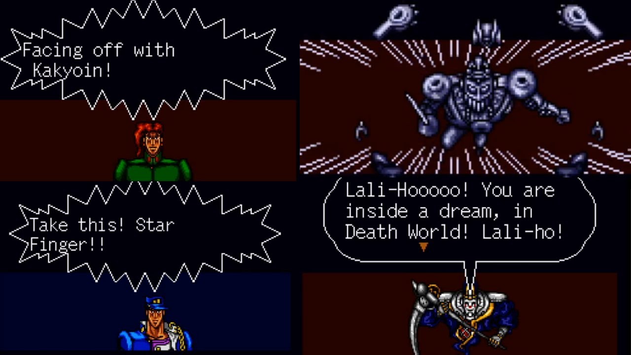 Jojo's Bizarre Adventure RPG (1993) Battle Compilation 1 - YouTube