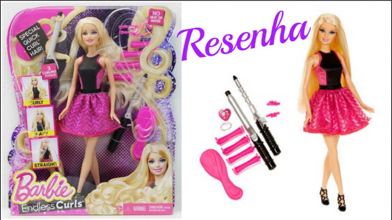 Resenha/Review: Barbie Cabelos Cacheados com Baby Liss - YouTube