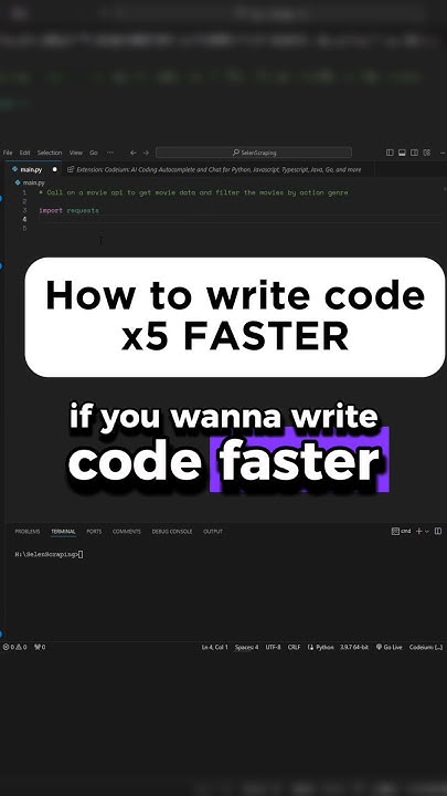 How to write code faster using ai #code #ai #howto #programming - YouTube How to write code faster using ai #code #ai #howto #programming - YouTube
