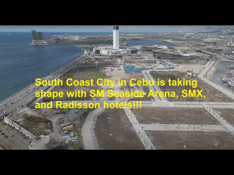 Cebu's South Coast City with SM Seaside Arena and SMX - YouTube