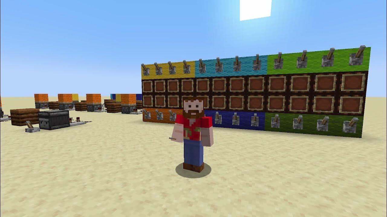 Infinitely tileable, redstone control panel - YouTube