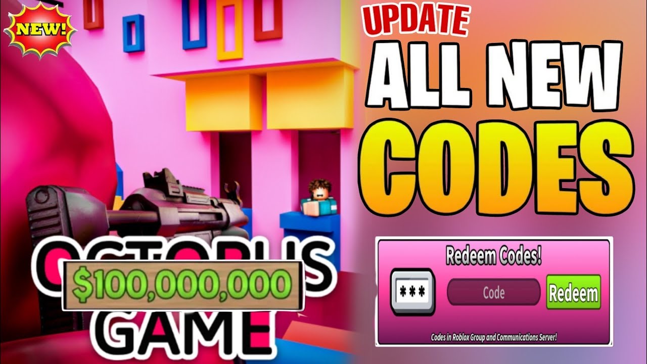 ⚠️FRESH!!💥[Update]⚠️ OCTOPUS GAME ROBLOX CODES 2025! NEW OCTOPUS GAME ...