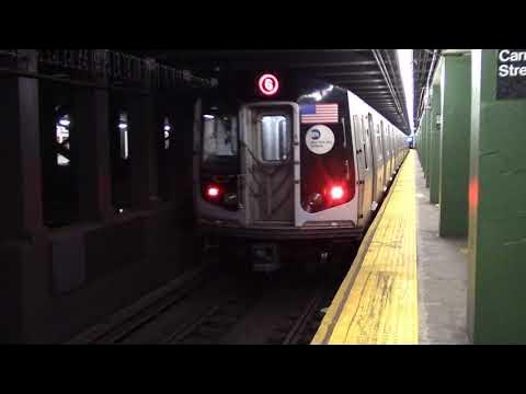 IND Culver Line: (F)(G) Trains at Carroll St [R160A, R160B] - NYC Subway - YouTube