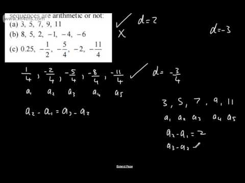 Year 2 A Level Maths - Sequences and Series 3 - Arithmetic Sequences ...
