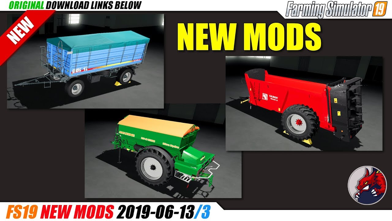 FS19 | New Mods (2019-06-13/2) - review - YouTube
