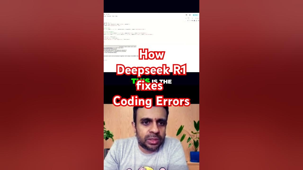 How Deepseek R1 fixes Coding Errors! #ai #deepseek #deepthinker - YouTube