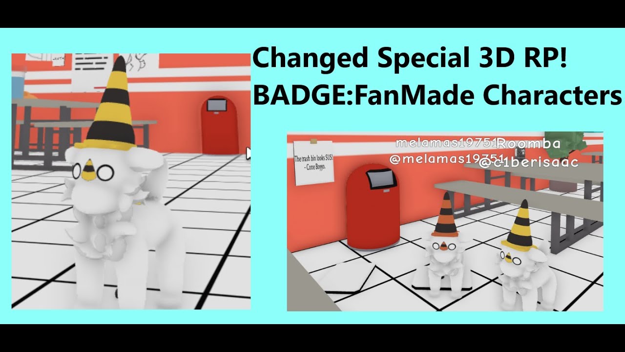 Roblox:"Changed Special 3D RP! [WIP]" BADGE:FANMADE CHARACTERS - YouTube