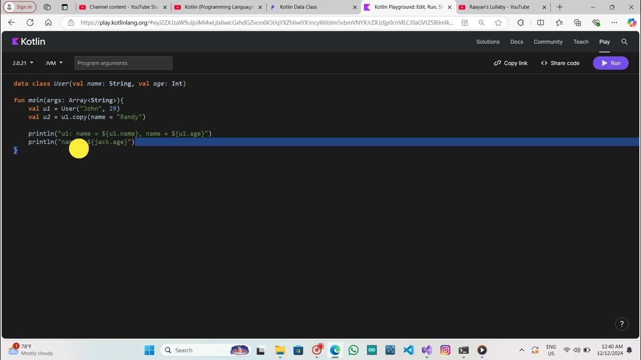 Kotlin (Programming Language) Project 55: 'Copying' Created by Trishanth Kumar - YouTube