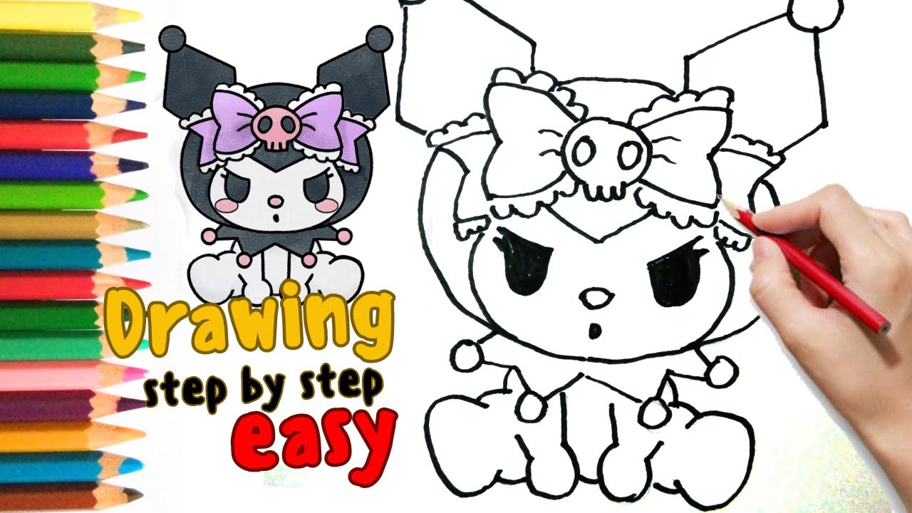 WoW, You'll Love This... How to Draw Kuromi From Hello Kittty | Sanrio ...