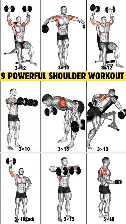 9 Powerfull Dumbbell Shoulder Workout to Transform Upper Body #workout#shoulderworkout - YouTube