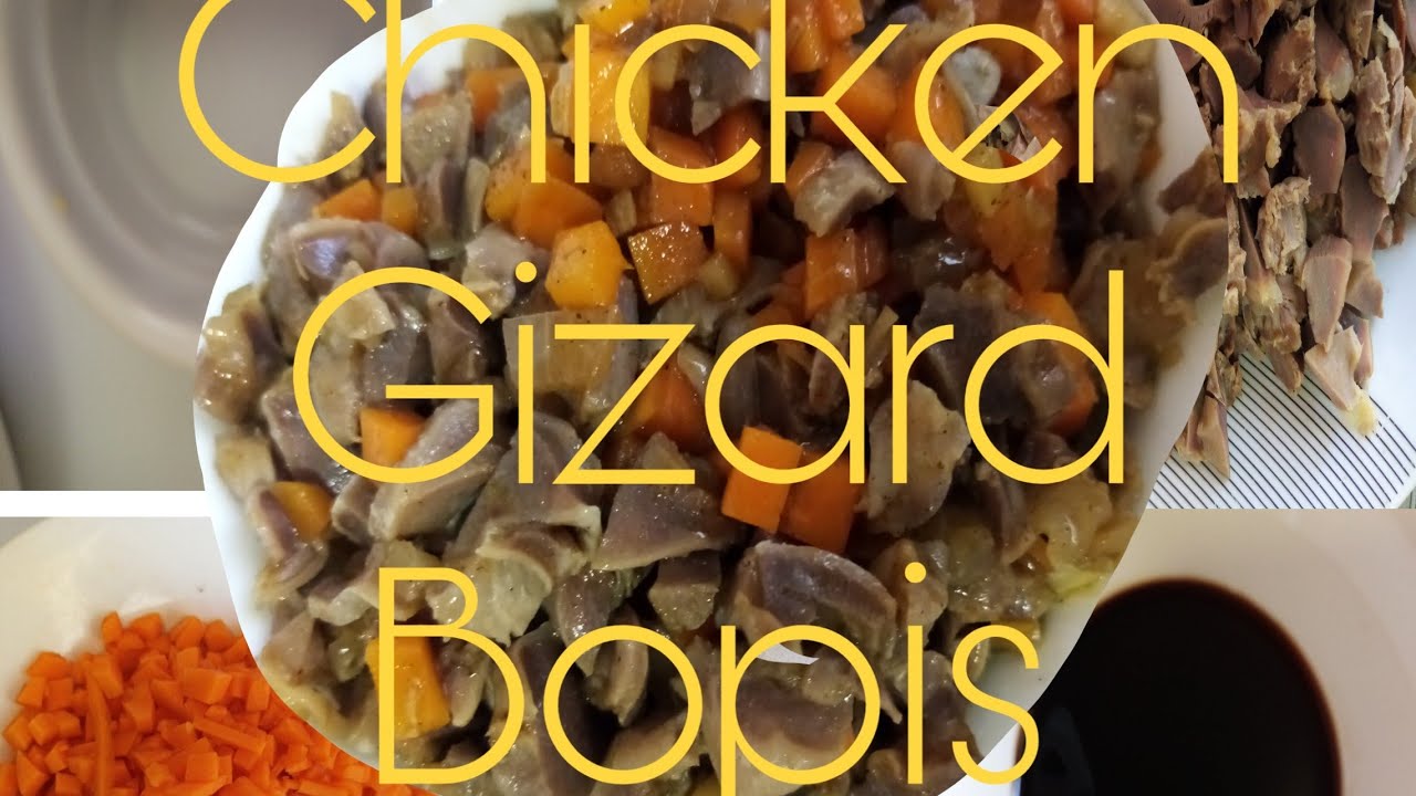 How to cook chicken gizard bopis - YouTube