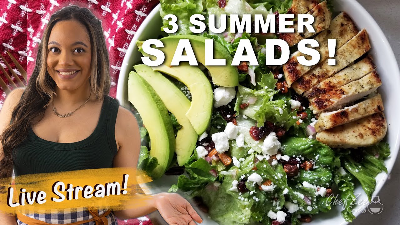3 EASY Salads for SUMMER | BBQ Prep | Healthy Recipes | Chef Zee Cooks ...