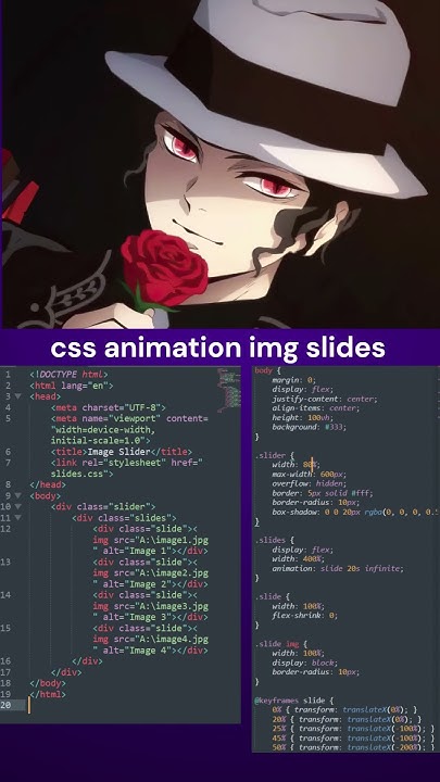Html Css Animationslide Animation By Css Javascript Coding Codinghack Pythoncodinglover 1945