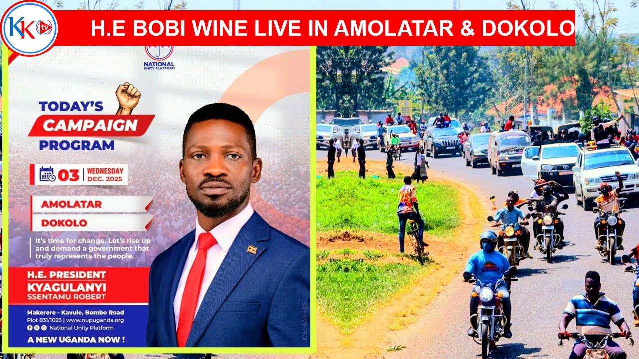 LIVE: Bobi Wine Takes Over Amolatar & Dokolo — Unstoppable Energy - YouTube