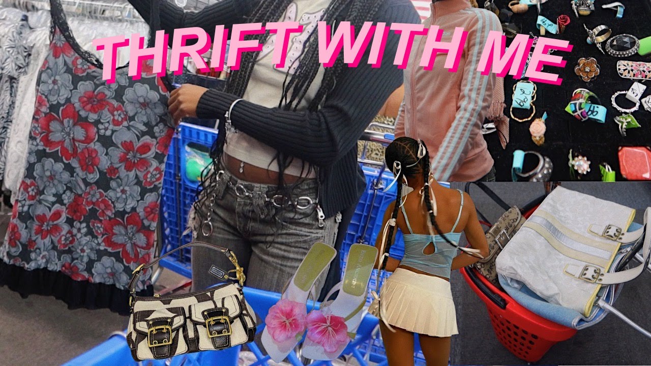 THRIFT WITH ME ♡ thrifting my dream wardrobe *pinterest inspired* - YouTube