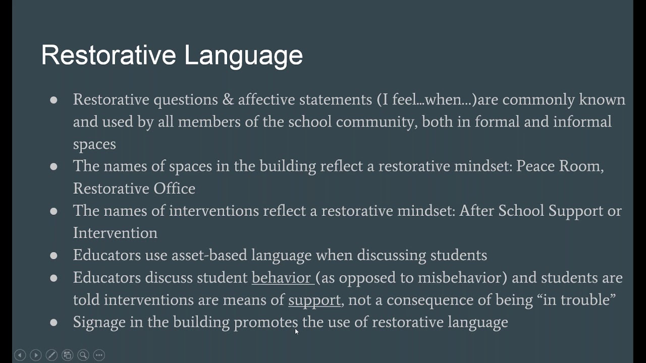 Restorative Language and Culture - YouTube