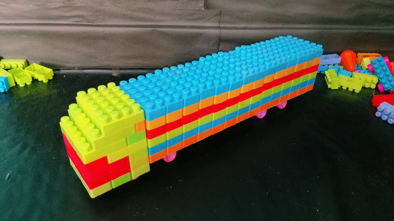 Satisfying DIy Lego Big Truck/ ASMR building block/lego building block ...