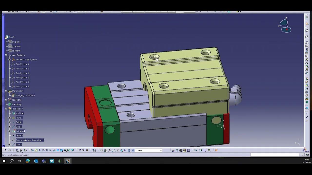 CATIA V5 axis to axis translation and replace method - YouTube