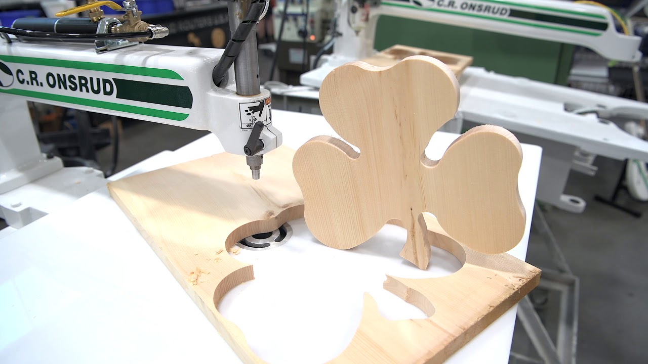 Routing Shamrocks on the C.R. Onsrud Inverted Router - YouTube