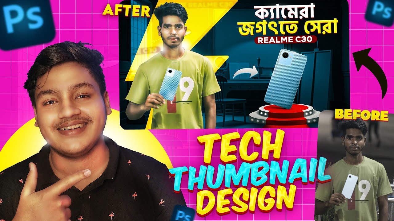 How To Make a Thumbnail For Youtube video 2024 I Photoshop Thumbnail ...