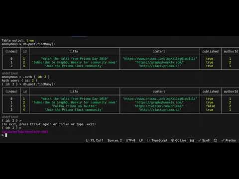 ZenStack REPL Demo - YouTube