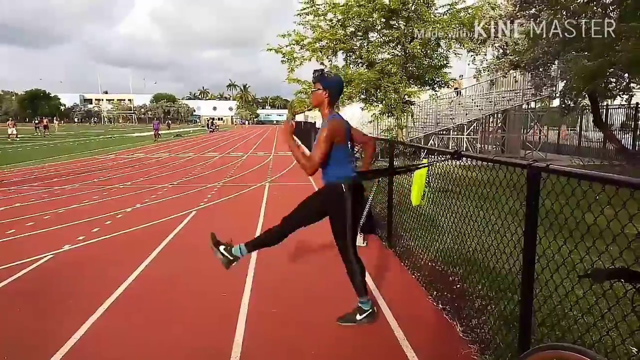 Running technique coordination drills: Straight legs High Knee - YouTube