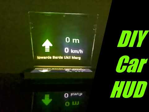 DIY Car HUD working - YouTube
