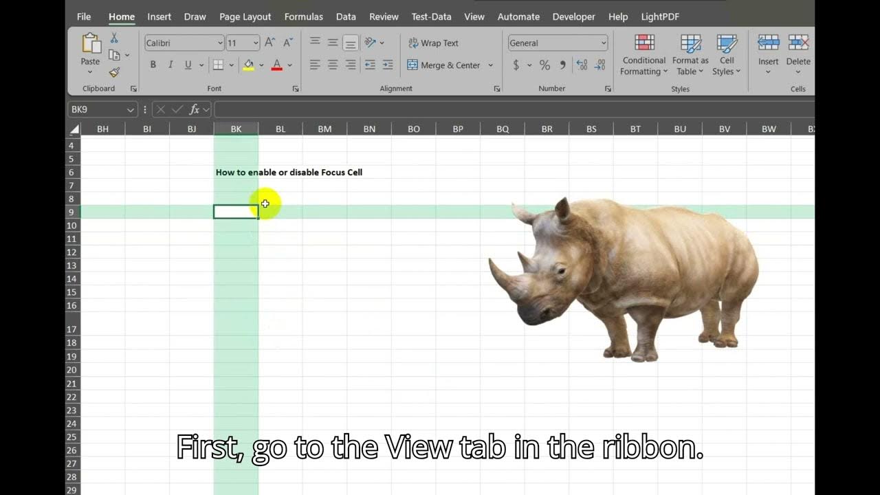 How to Focus Cell in Excel! - YouTube