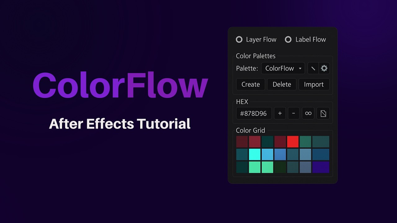 ColorFlow for After Effects Tutorial - YouTube