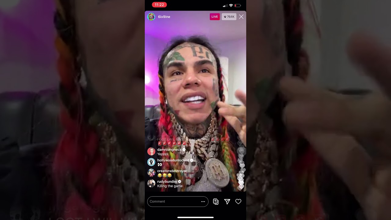 TEKASHI 69 CALLS OUT MEEK MILL AND OTHER RAPPERS ON LIVE - YouTube