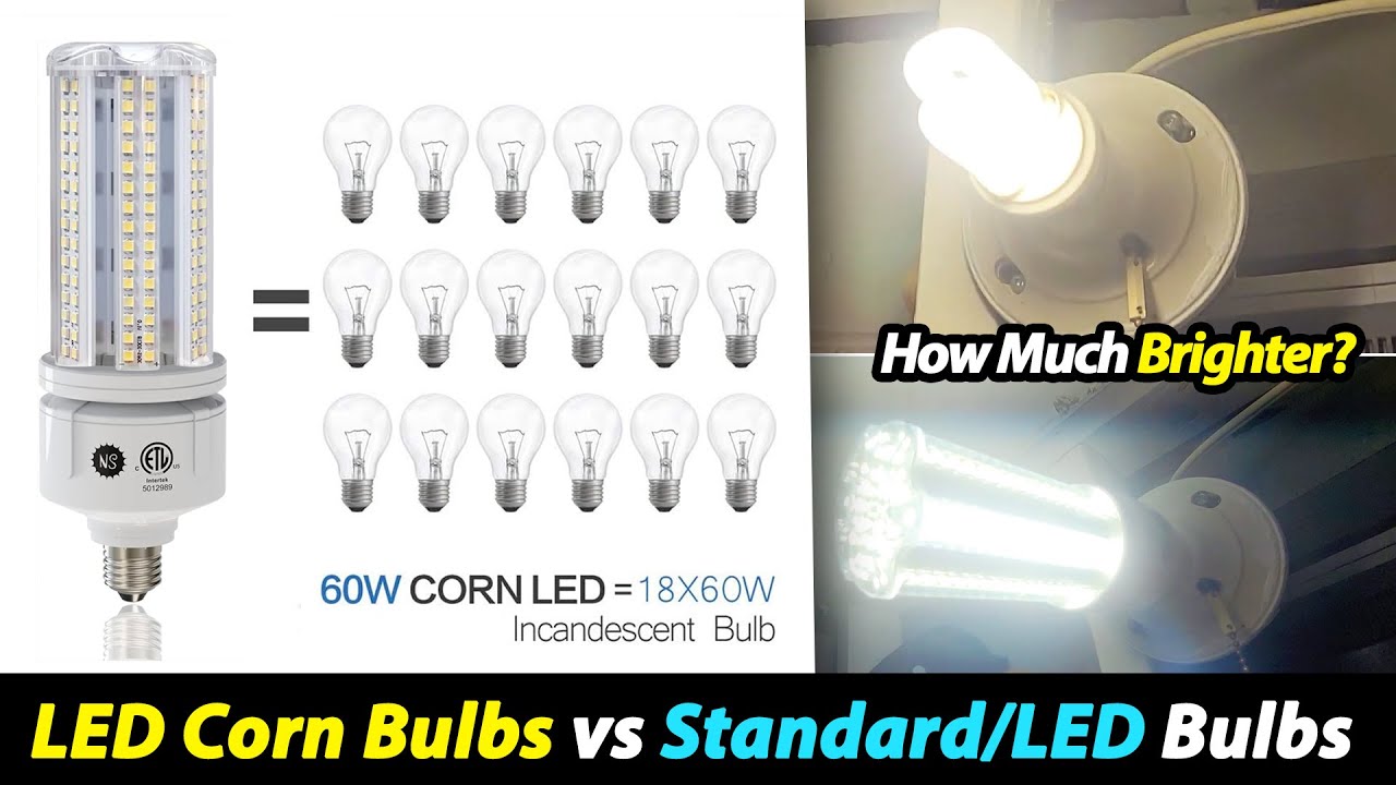18 Bulbs IN 1! 600W CORN Light LED - Best Bulb for Garage & Workshops ...