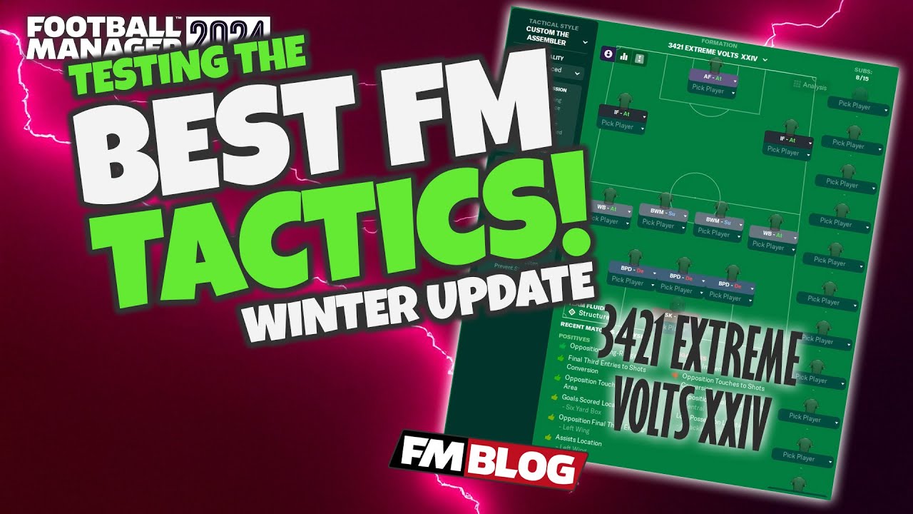 3421 EXTREME VOLTS XXIVX | Testing the Best FM24 Tactics | Football ...