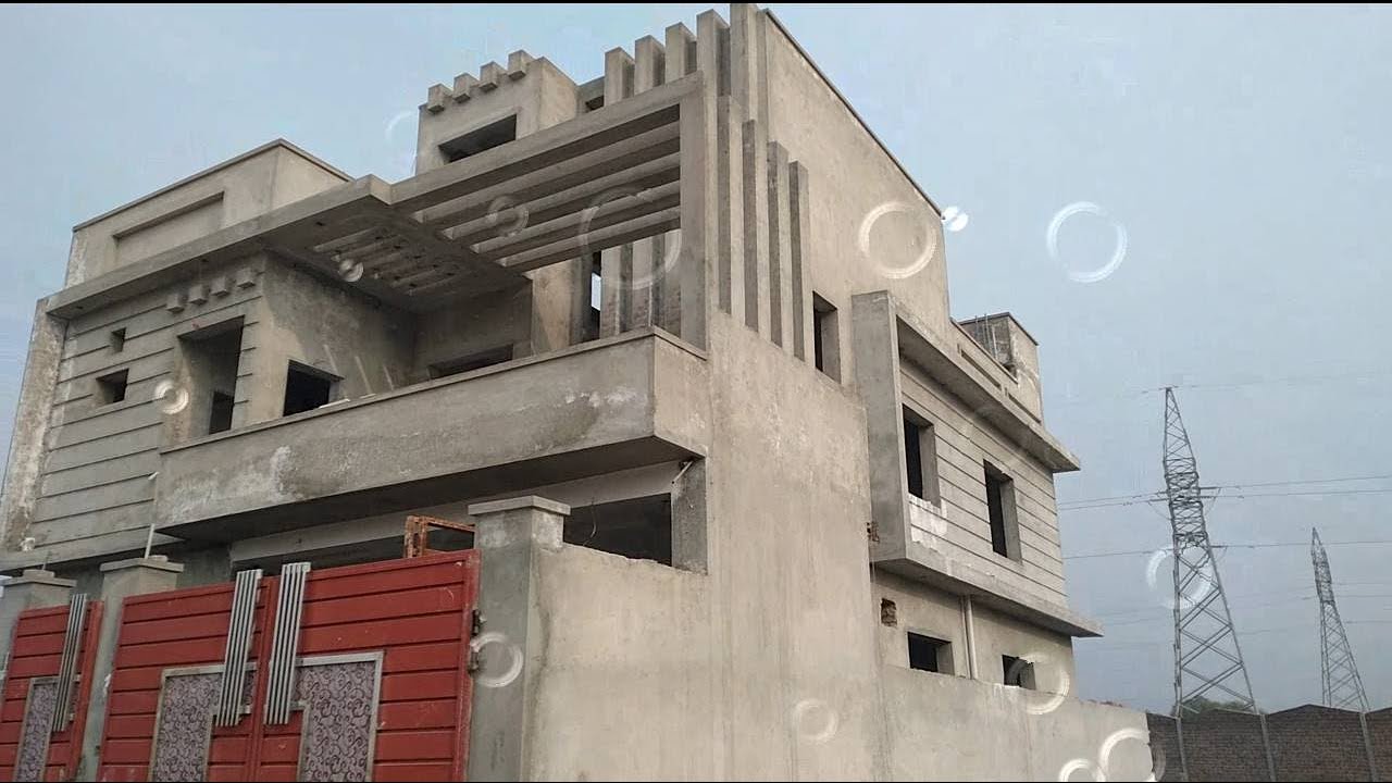 GHAR KA FRONT DESIGN ll makano ka front design ll parapet front design ...