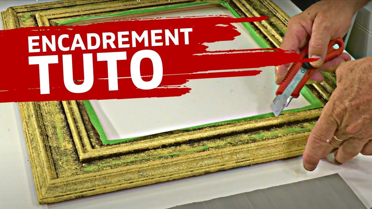 Mon secret pour encadrer mes tableaux (TUTO PAS CHER) - YouTube